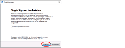 Inloggen Online Werkplek