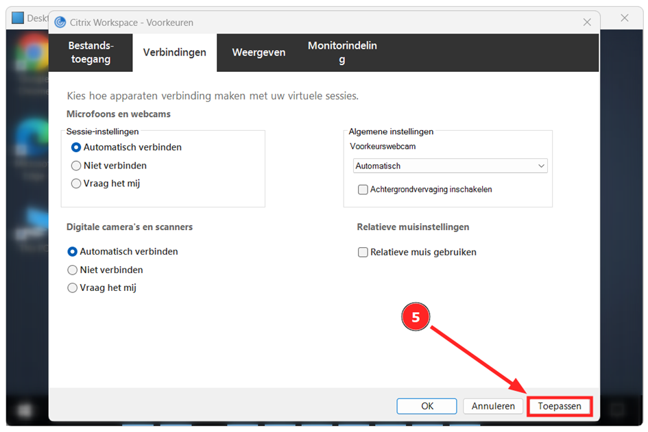 Geluid en webcam instellen in Microsoft Teams